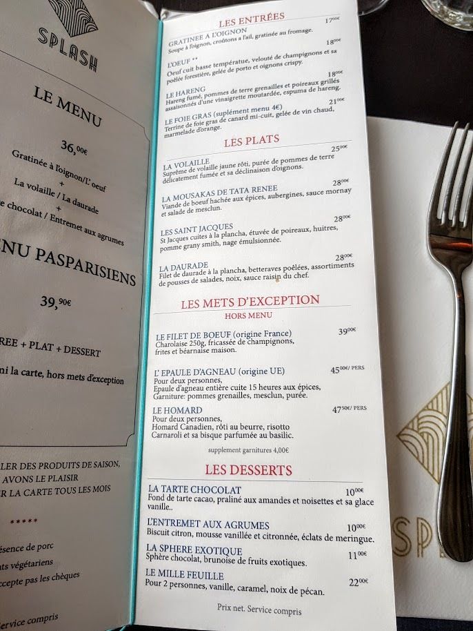 Splash (Asnières) : chic ou pas chic? - Restos sur le Grill - Blog ...