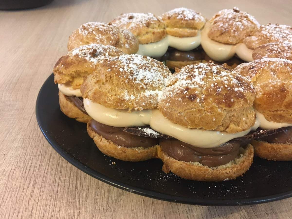 Couronne de choux choco/café - Le labo des petits gateaux