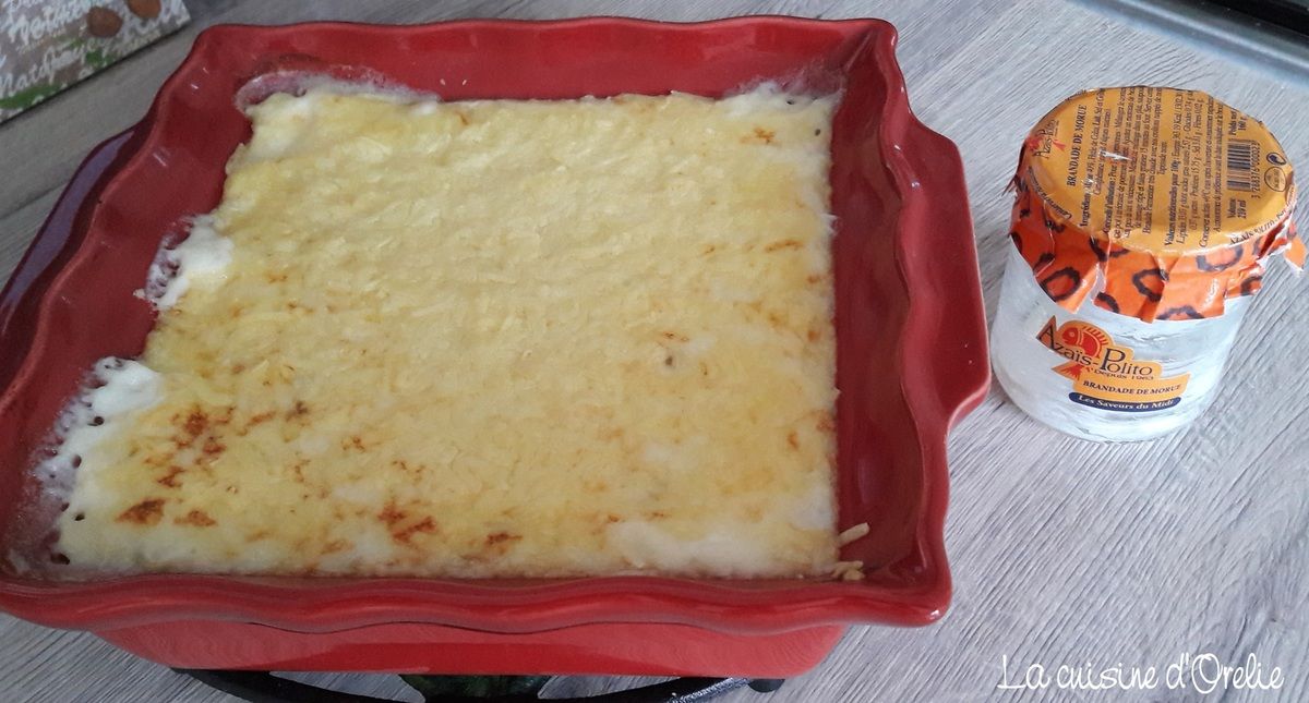 Brandade Parmentier avec la brandade de morue - La cuisine d'Orelie