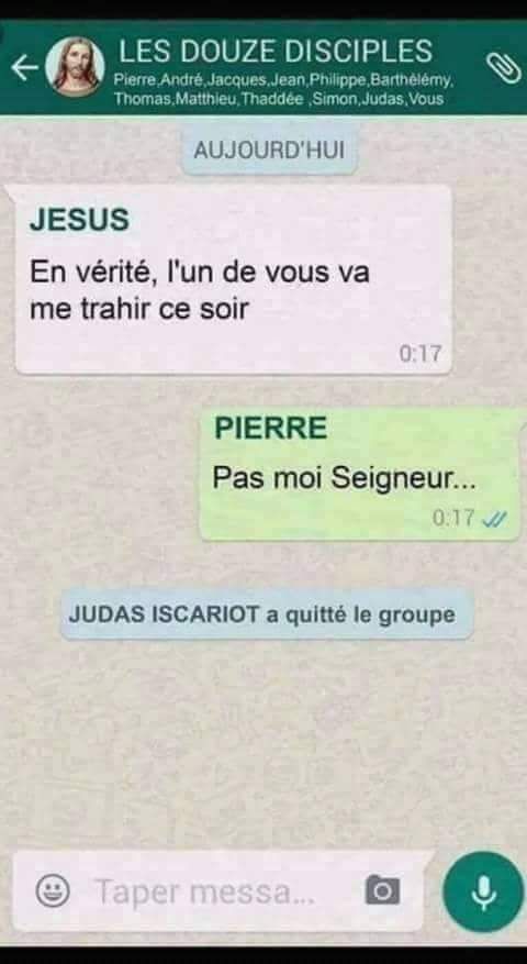 Les douze disciples de Jesus - Blog 100% Humour