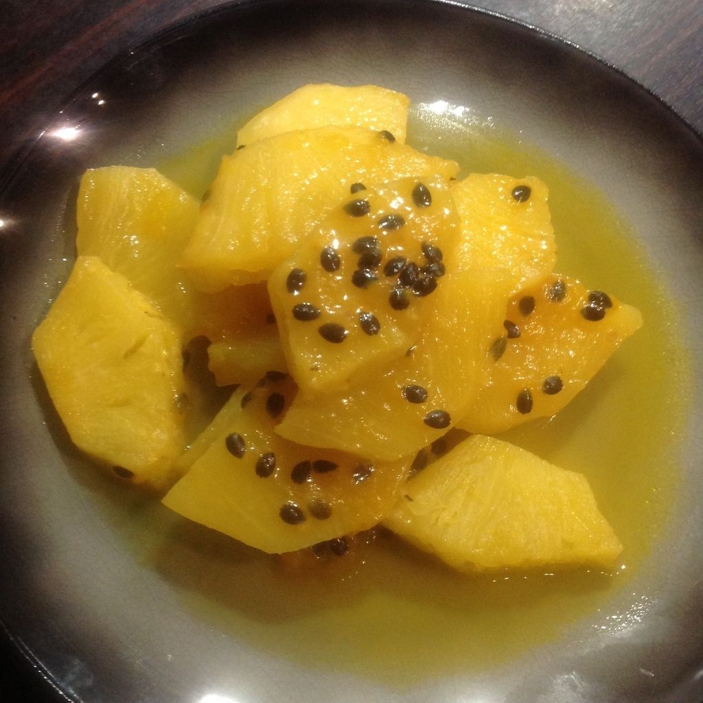 ananas rôtis aux fruits de la passion - mes recettes omnicuiseur