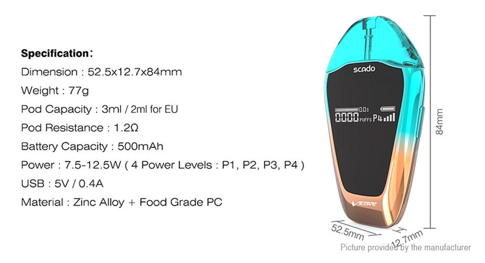 POD VZONE SCADO - 27.36€ FDP INCLUS - Hyper Deals Vape