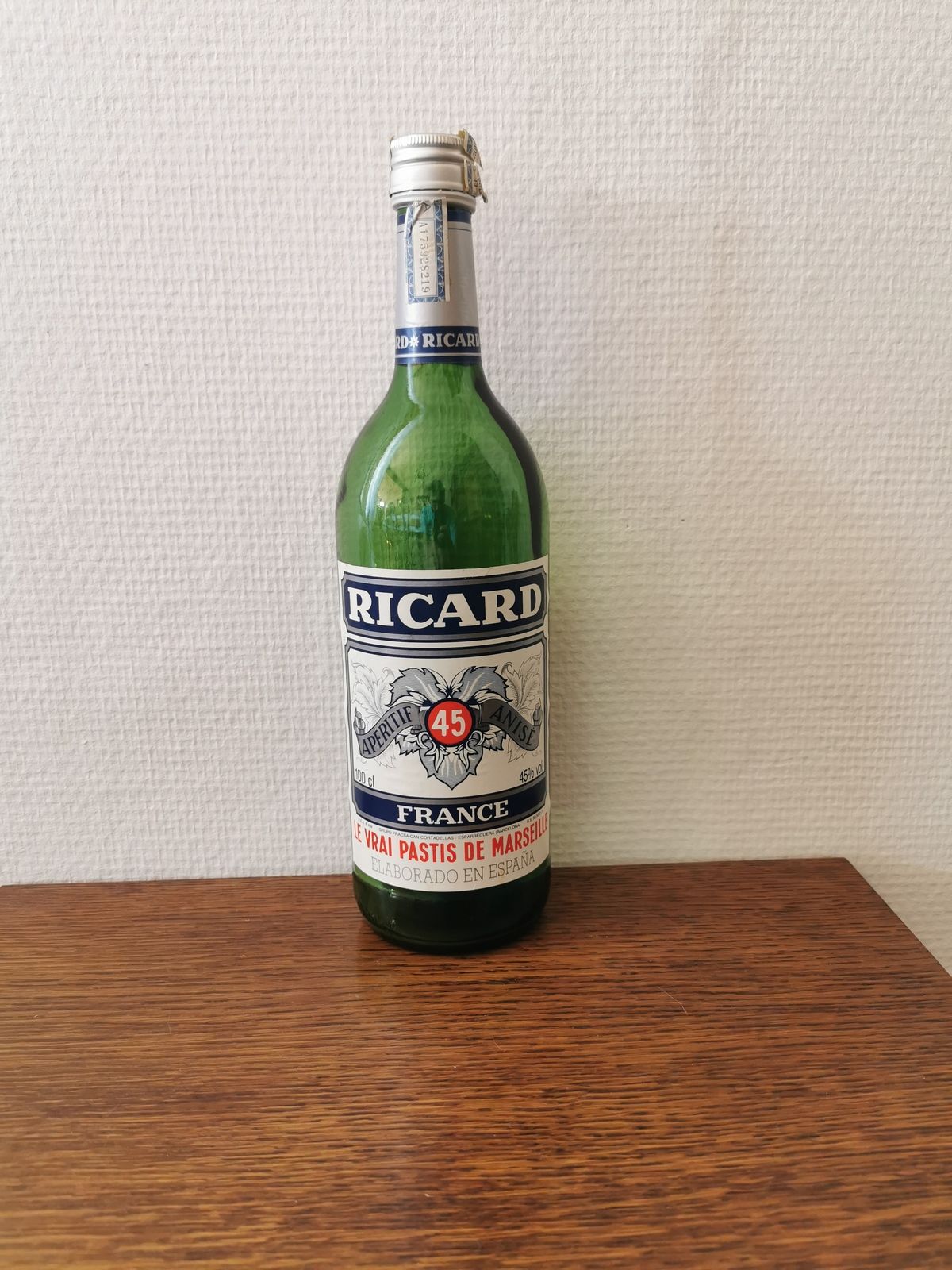 Bouteille de Ricard 1L "Le vrai pastis de Marseille" Espagne - Simon Ricard