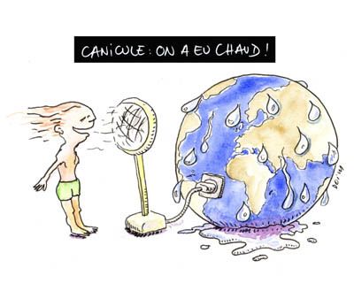Canicule, on a eu chaud ! - Dessins de presse / illustration / humour