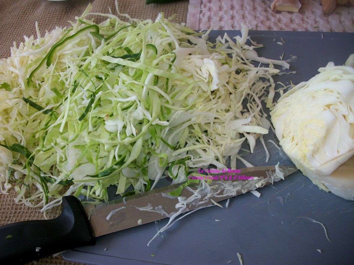 ACHARD DE CHOU VERT - La Cuisine Réunionnaise & d'Ailleurs, la cuisine ...