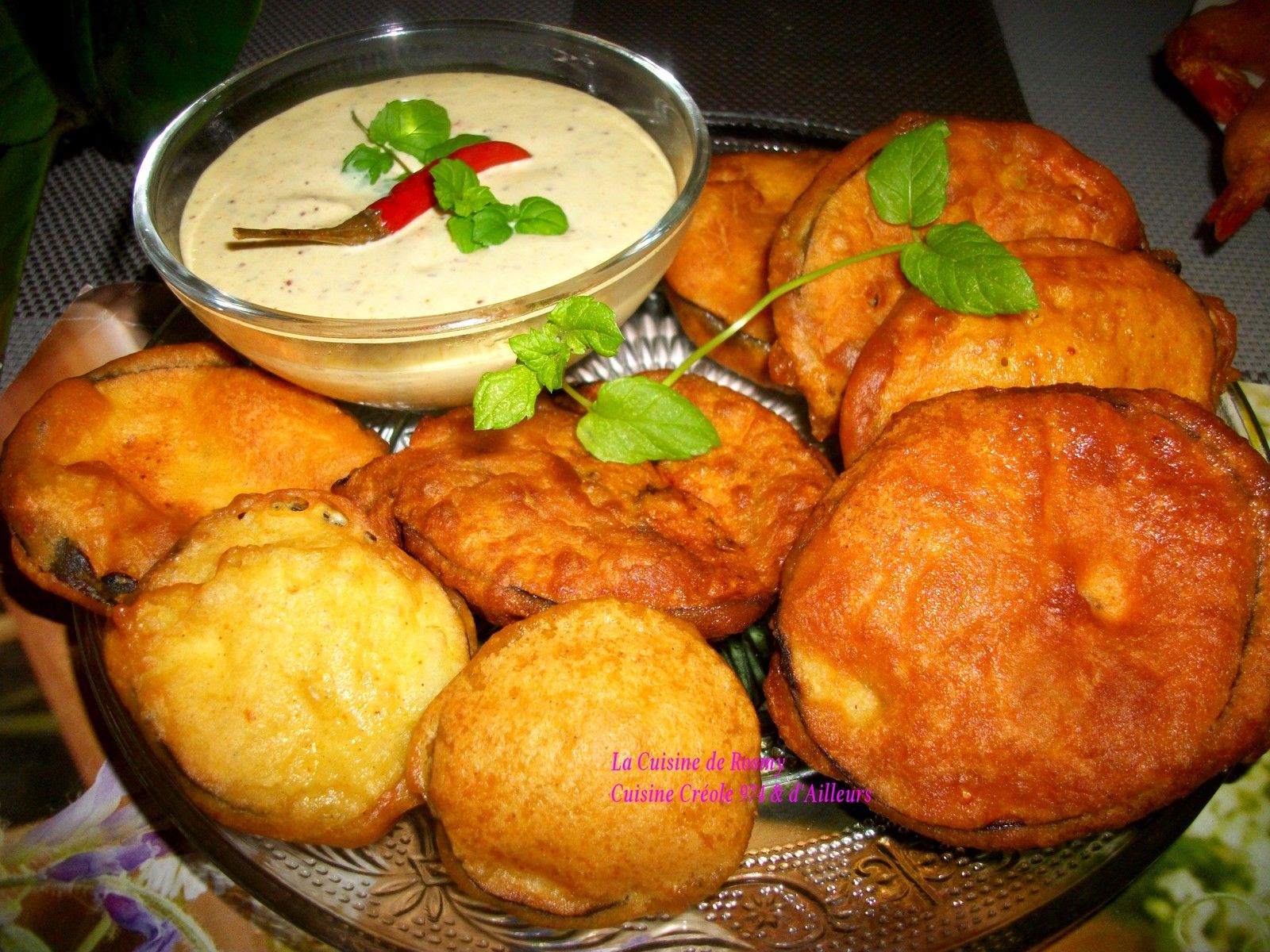 BEIGNETS BRINGELLES 🍆🍆 (Aubergine), - La Cuisine Réunionnaise & d ...