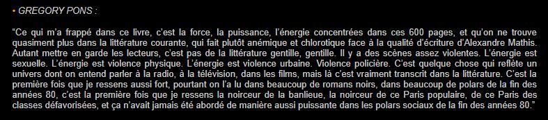 Maryan Lamour dans le béton (roman) - Alexandre H Mathis romans et films