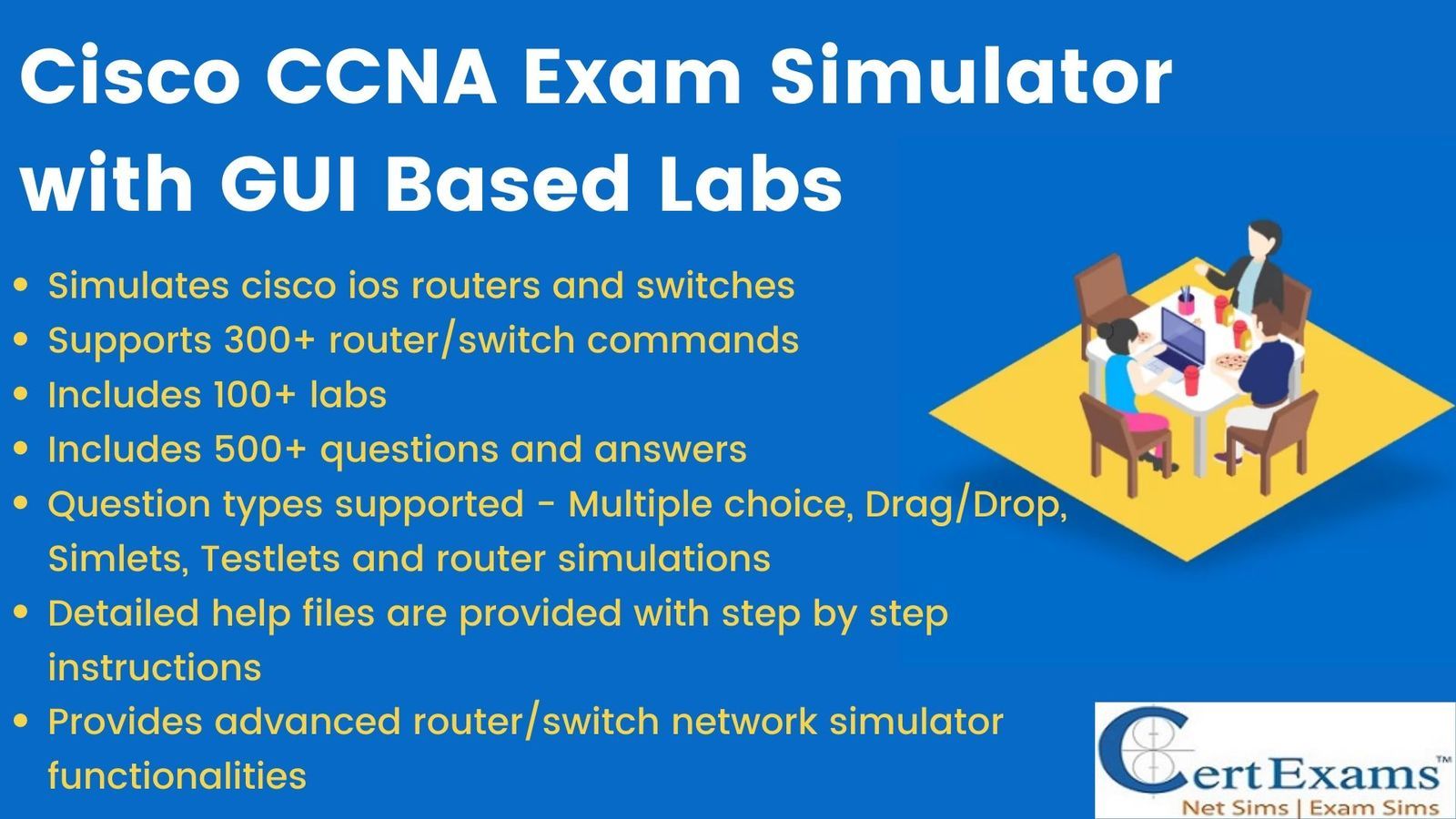 Exam Simulator and Netsim for Cisco CCNA 200-301 - certexams.com/blog Exam Simulator and Netsim for Cisco CCNA 200-301 - certexams.com/blog