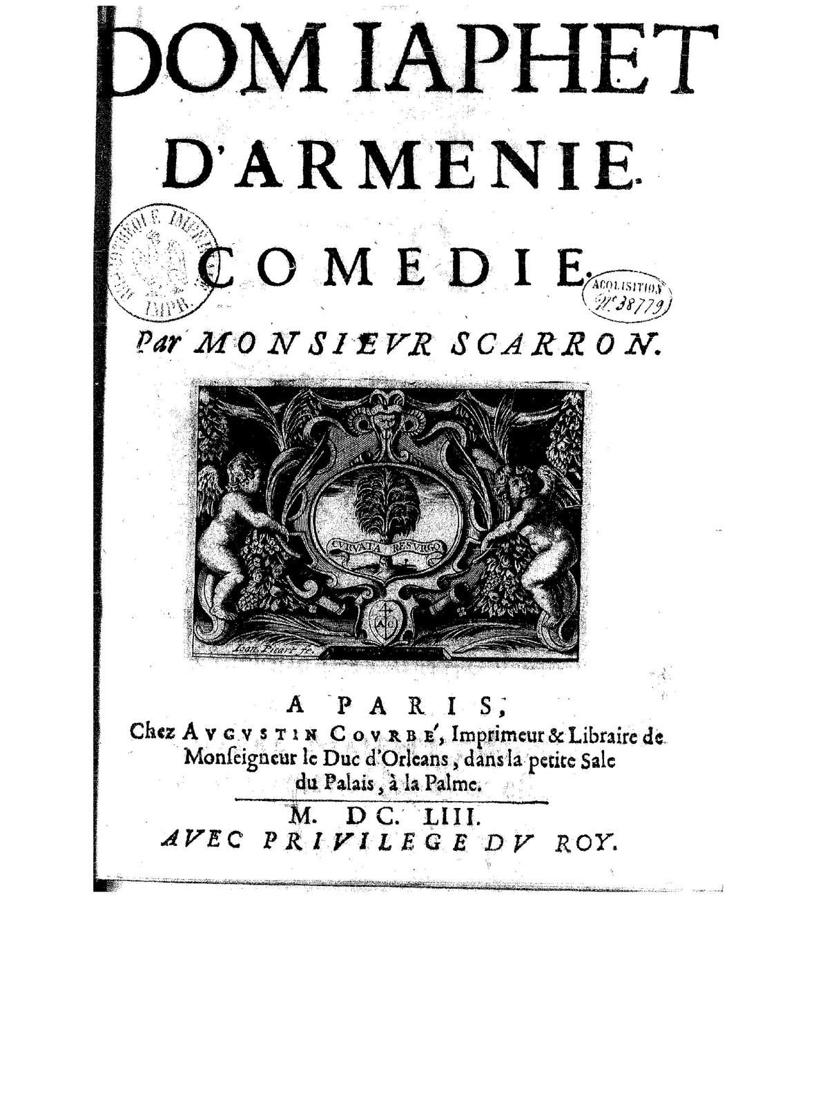 2E - Découverte d'un tapuscrit du XVIIe de "Dom Japhet d'Arménie" - LWAchères