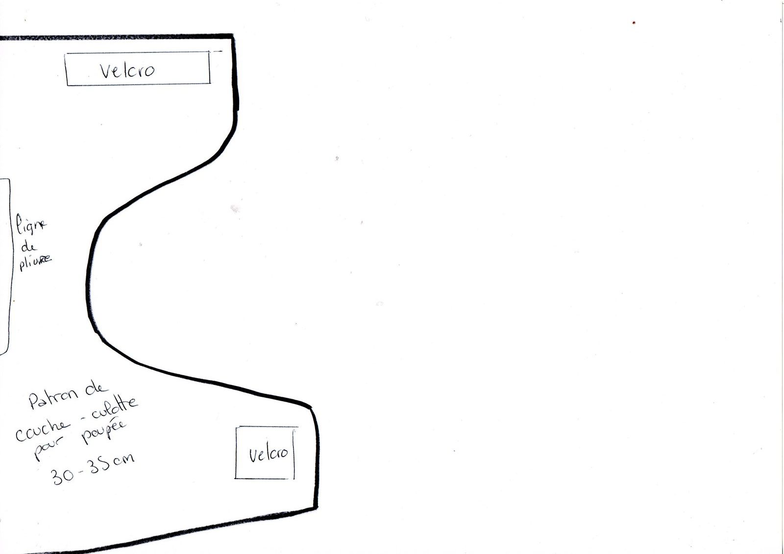 Patron couche culotte pour poupée - MIM