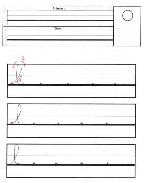 Ecrire la lettre "L" en cursive pour les GS - Semaine 2 - La classe de Gégé