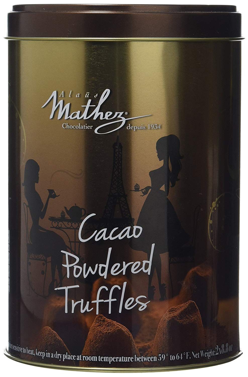 500g Chocolat Mathez Fine French Cocao Powdered Chocolate Truffles ...