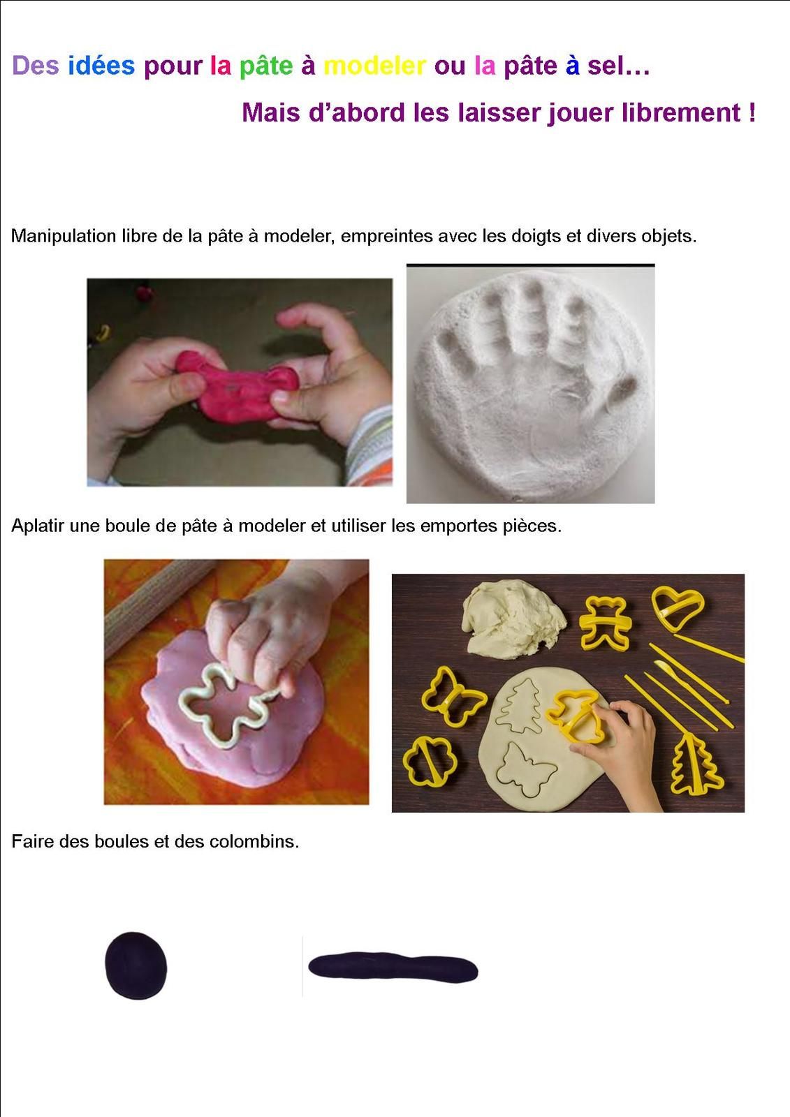 Pâte à modeler (série 1) - Maternelle Gringoire