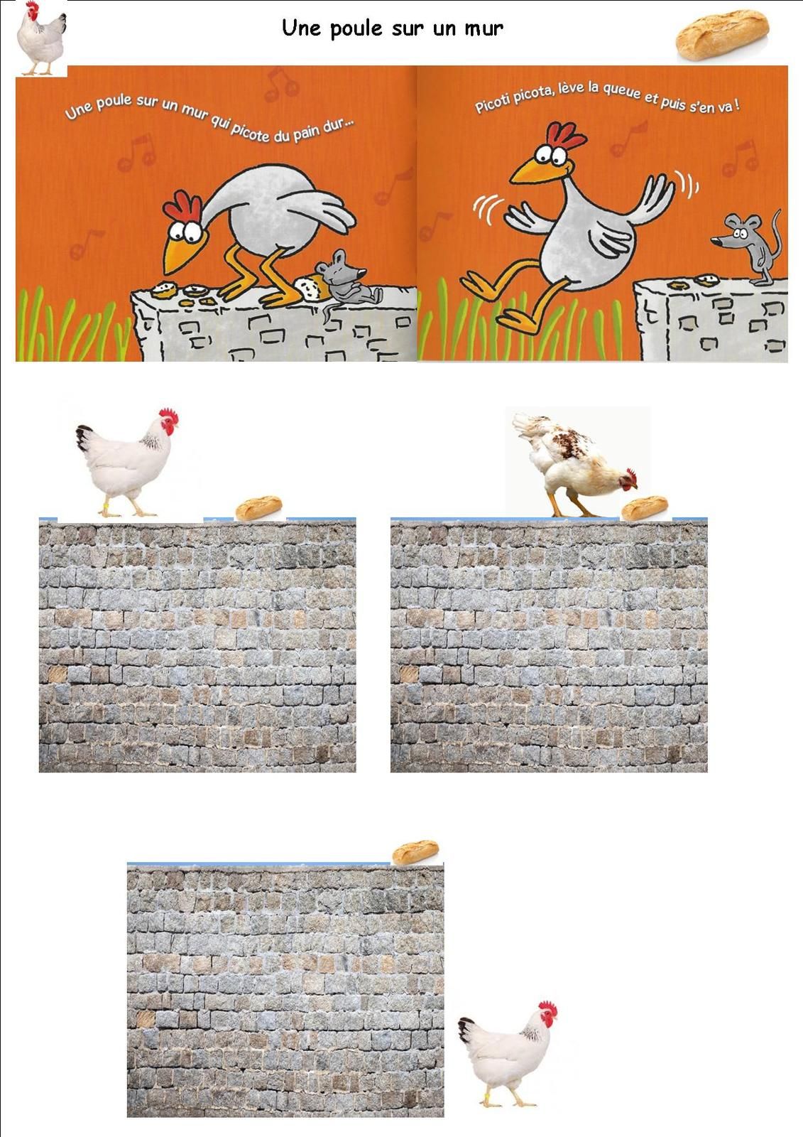 Langage : comptine "les poules" - Maternelle Gringoire