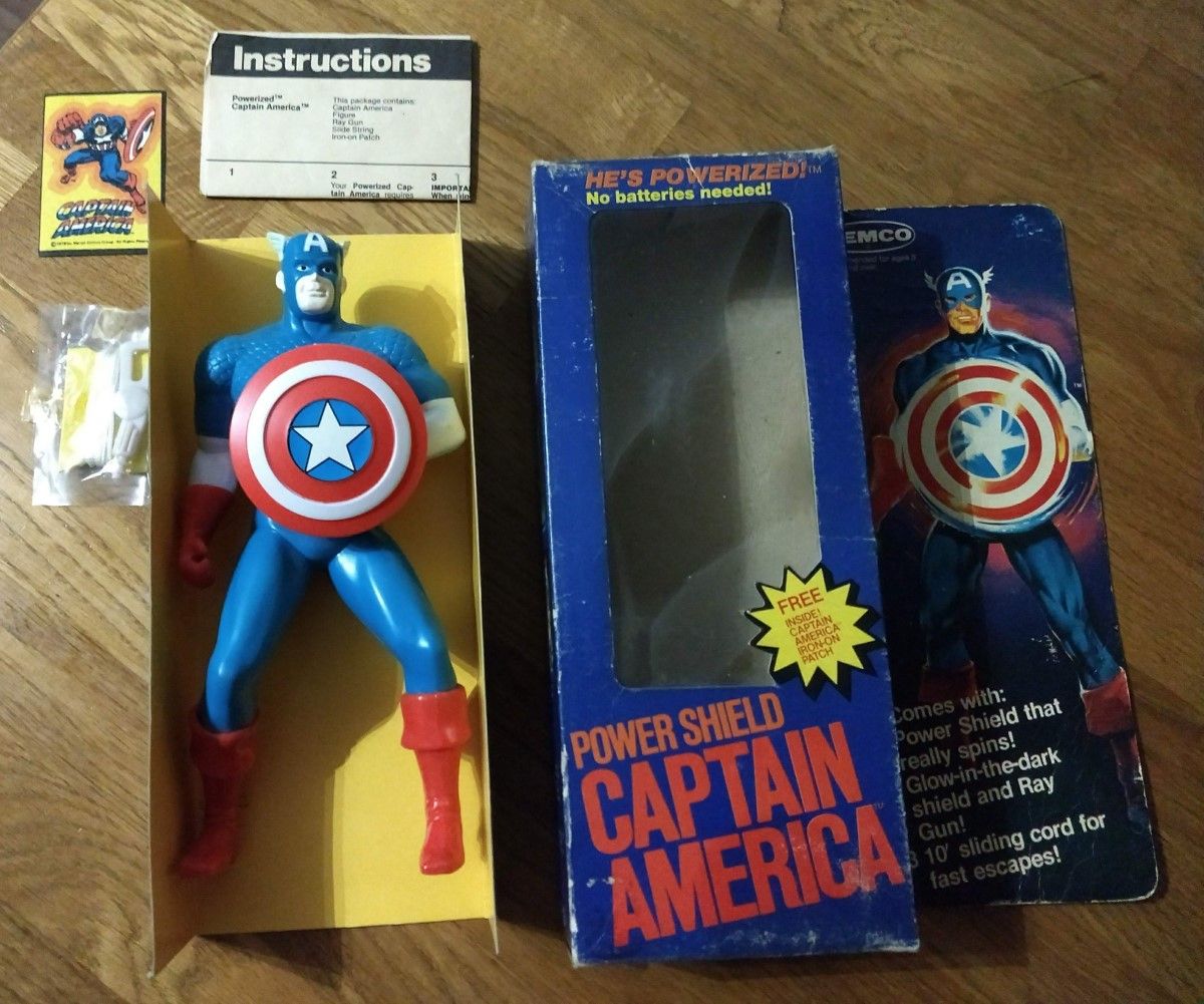 Captain America Powerized (Remco - 1980) - Toysmyworld