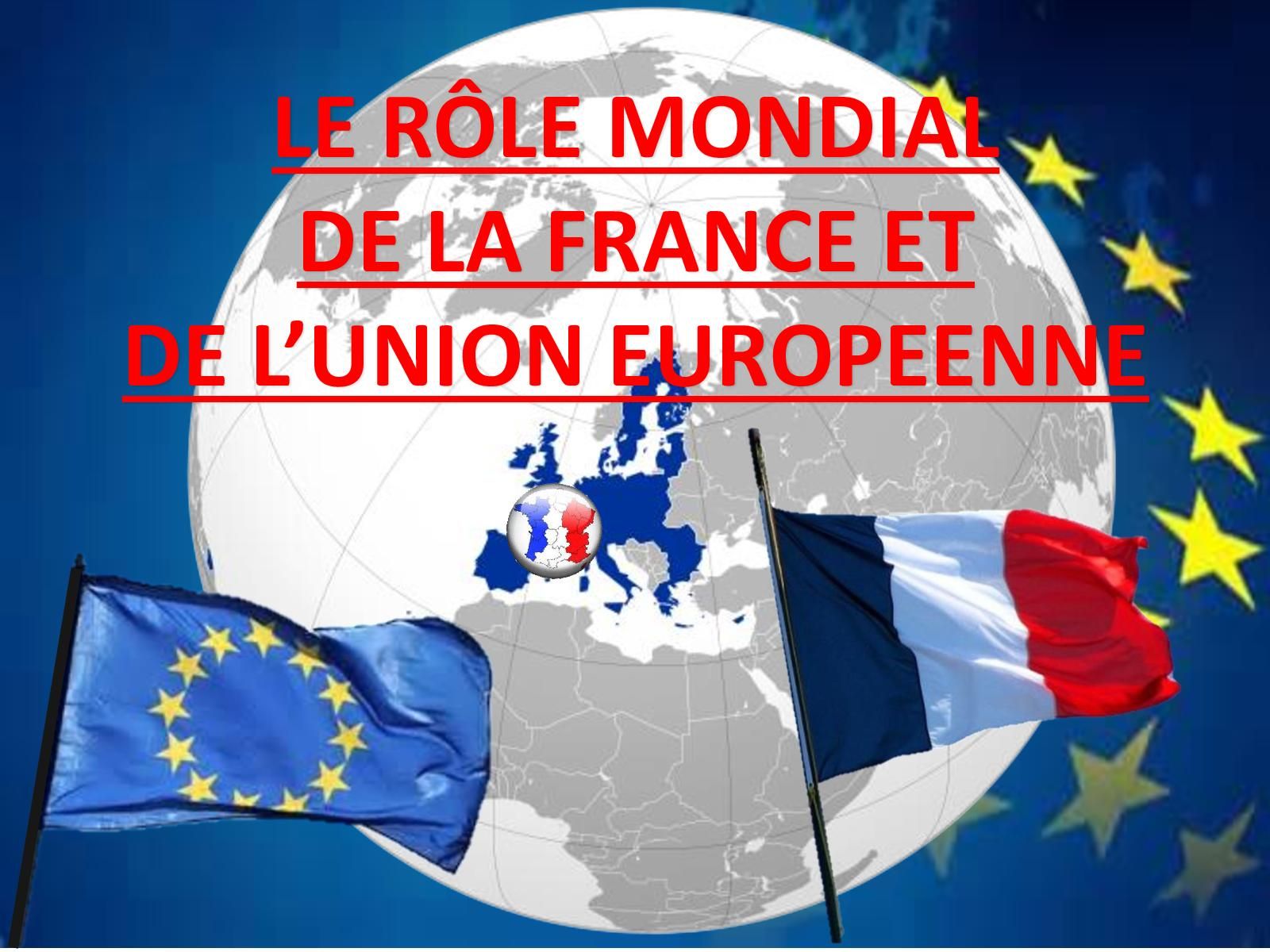 Géographie : La France et l’Union européenne dans le monde - Histoire Géographie