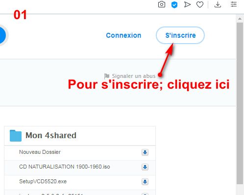 AVOIR UN COMPTE 4Shared GRATUITEMENT - NATURALISATION FRANCAISE