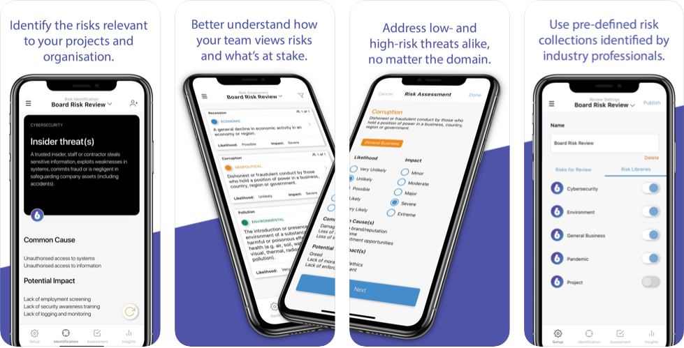6clicks Risk Review for Teams – Mobile Phone Apps Solution