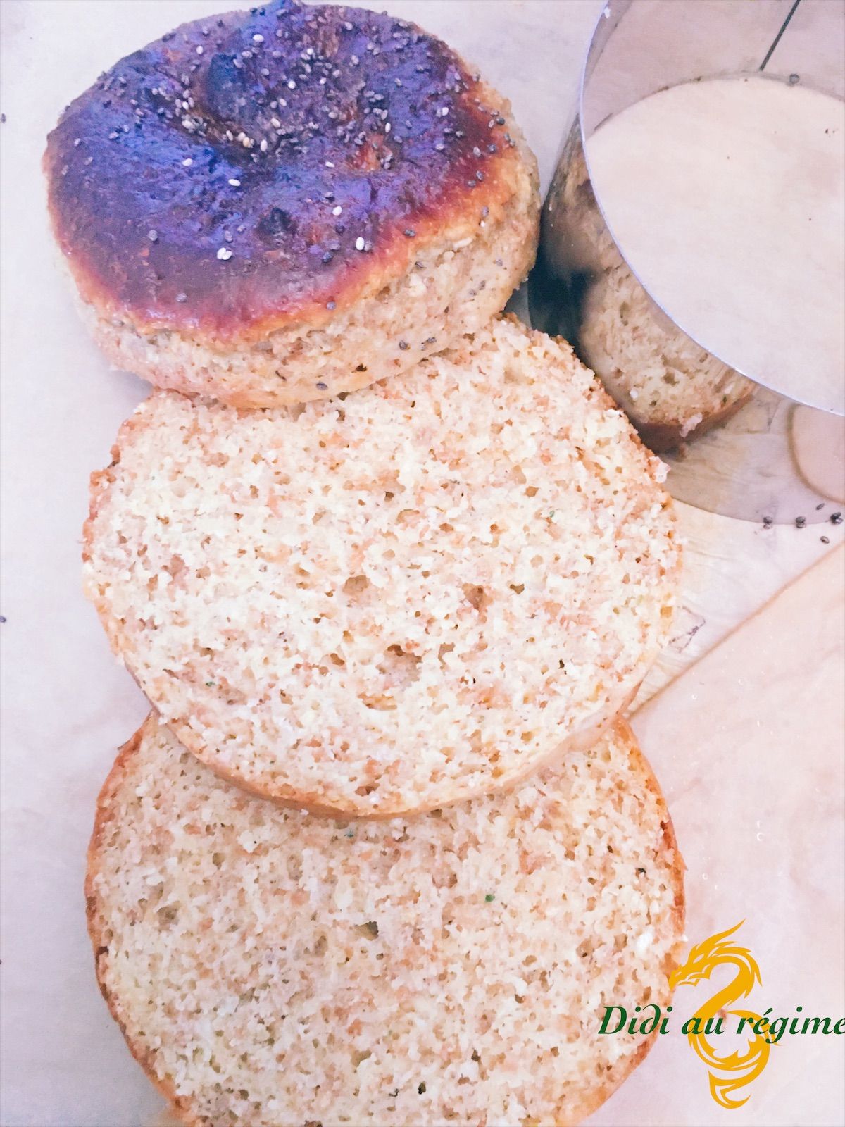 Pain hamburger Dukan aux sons (pp) - Didiauregime