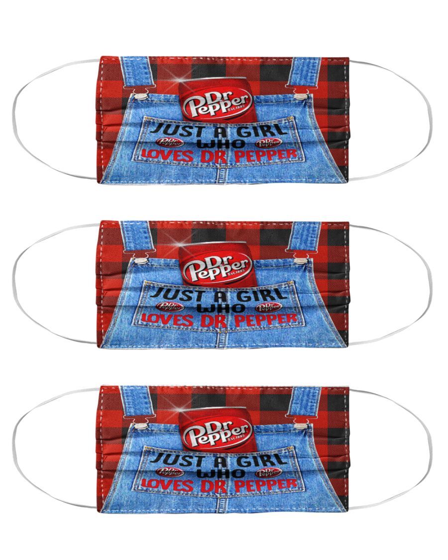 just a girl who loves dr pepper face mask - Top 10 T-shirt and poster ...