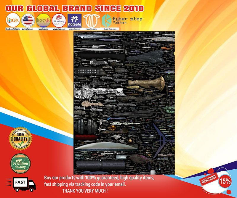 Starship Size Comparison chart poster - Top 10 T-shirt and poster in ...