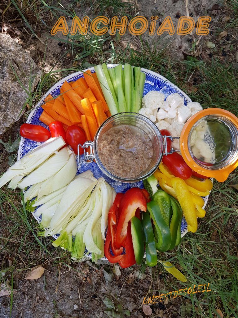 Anchoïade, Recette provençale - Un dejeuner en Provence