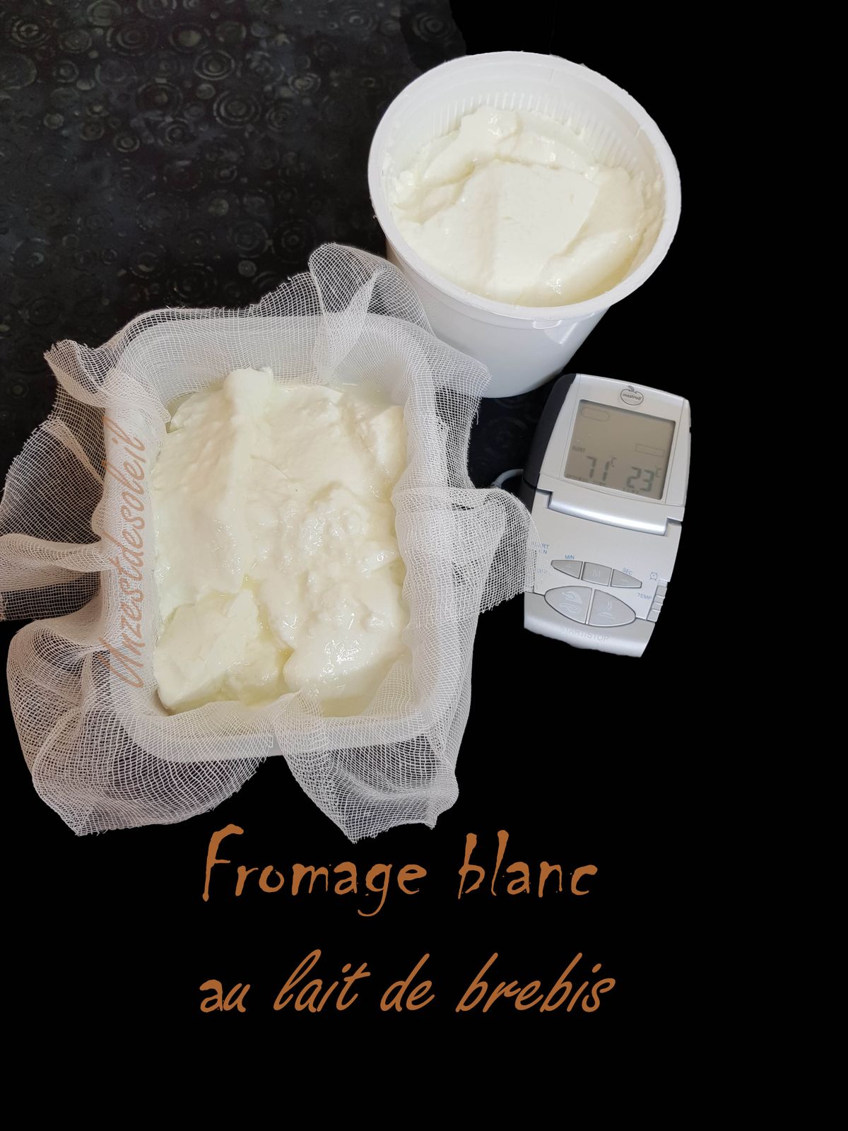 Fromage blanc au lait de brebis - Un dejeuner en Provence