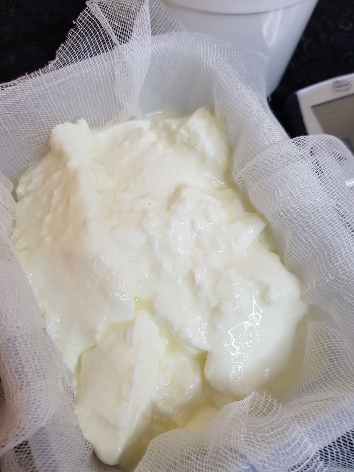 Fromage blanc au lait de brebis - Un dejeuner en Provence